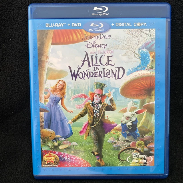 ALICE IN WONDERLAND Blu-Ray/DVD Movie (2010) 3 Disc Combo Pack $12.25 ...