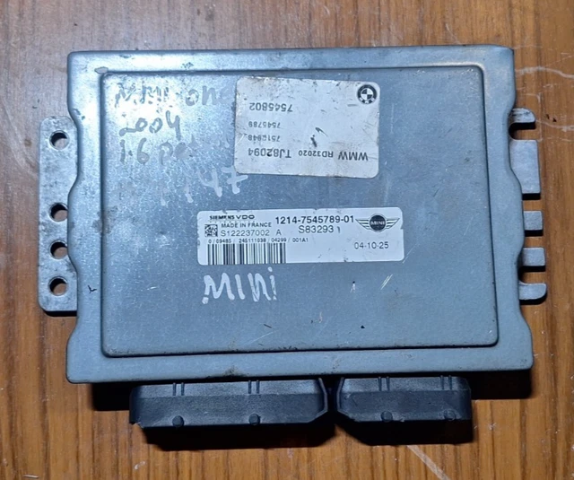 BMW MINI R55 R56 1.6 Petrol Engine Ecu Unit 7545802 #M7447 £25.00 ...