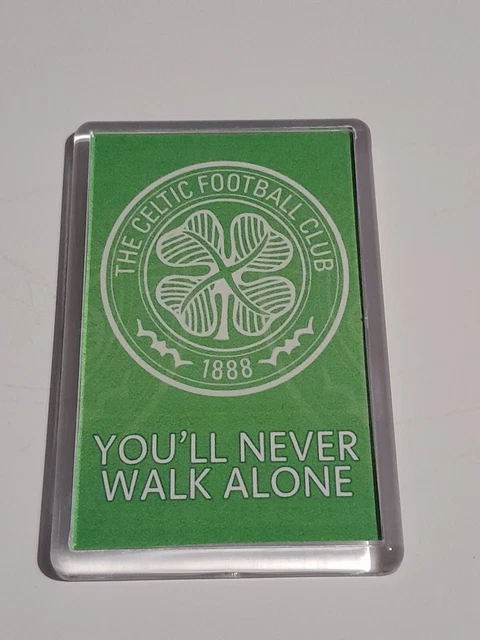 GLASGOW CELTIC FOOTBALL Club Acrylic Fridge Magnet Jota Ireland £5.99 ...