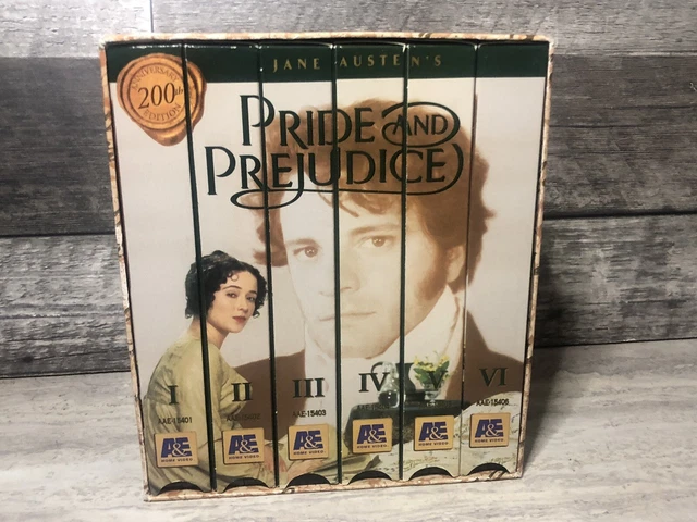 PRIDE AND PREJUDICE (Mini-Series) (VHS, 1996, 6-Tape Set) $17.57 ...