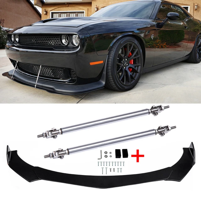 FITS 15-21 DODGE Challenger SRT Hellcat Front Bumper Lip Splitter ...