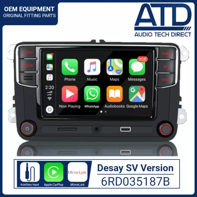 RCD330 POUR VW Golf Mk6 Transporter T5.1 Polo Mk5 Scirocco Mk3 CarPlay ...