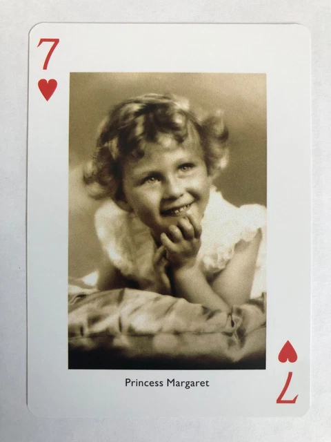 PRINCESS MARGARET ROYALTY Babies Swap Playing Card Queen Elizabeth ...