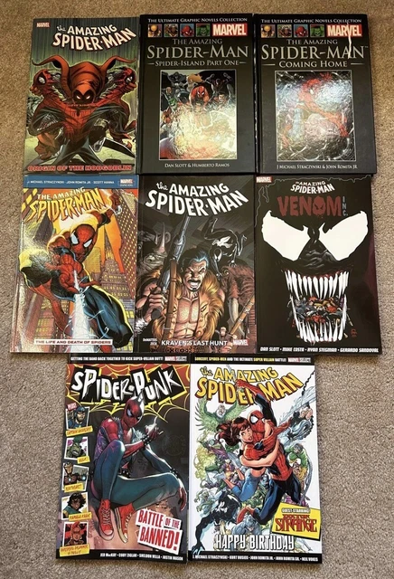 MARVEL THE AMAZING Spider Man Graphic Novel/ Comic Bundle. 8x Books EUR ...