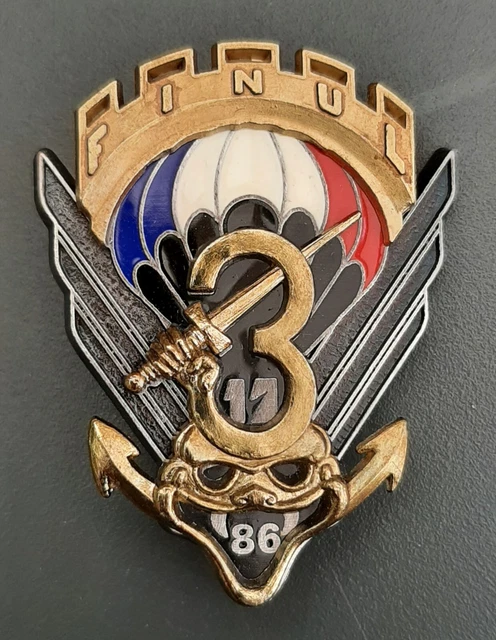 INSIGNE 17° RGP LIBAN 86 Génie Parachutiste 3° Compagnie vintage ORIGINAL Badge EUR 12,99 ...