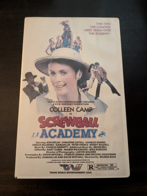SCREWBALL ACADEMY VHS Trans World Clamshell First Release 80s Sex ...