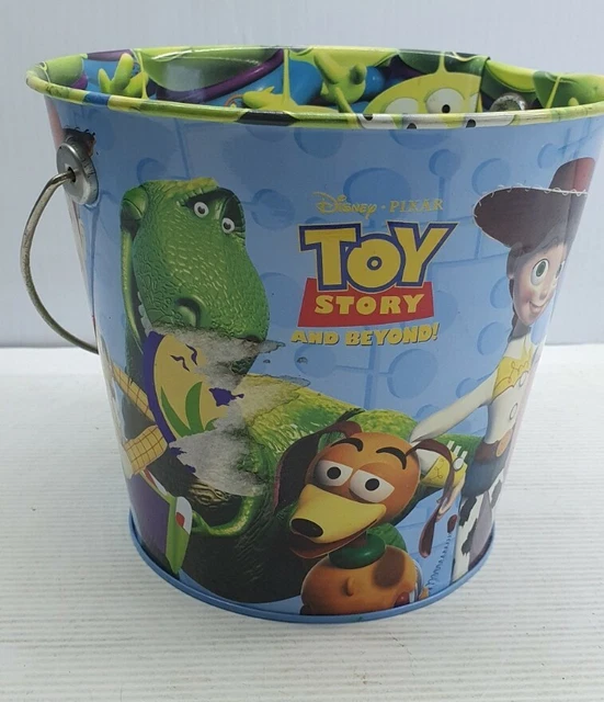 TOY STORY AND beyond Disney Pixar bucket playworks metal ok condition ...
