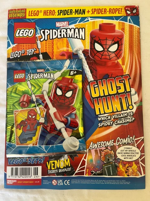 LEGO SPIDERMAN MAGAZINE #1 ~ Spider-Rope 242214 *Super Hero Legends* £ ...