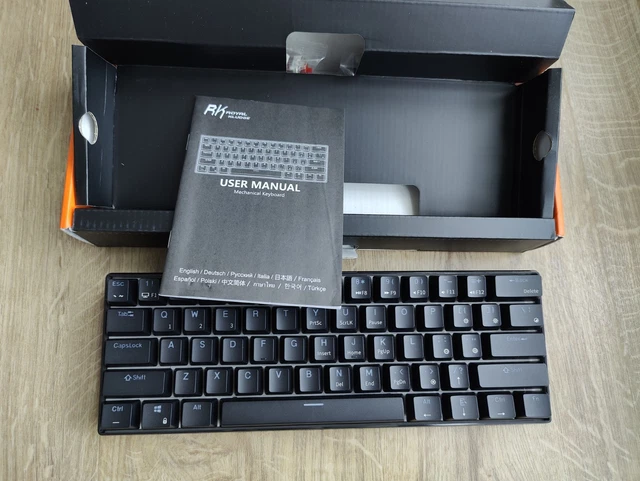 RK ROYAL KLUDGE RK61 Mechanical Gaming Keyboard 60% BLUETOOTH/2.4GHZ ...