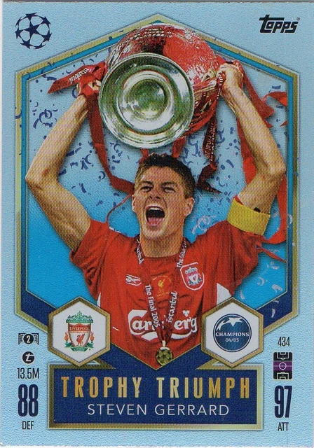 TOPPS MATCH ATTAX 2024 - 2025 - Steven Gerrard - Trophy Triumph #434 £3 ...