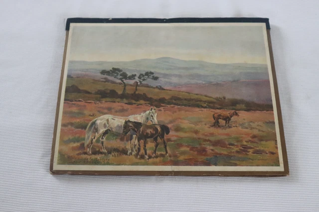 SOUS MAINS , calendrier 1928 , reproduction Léon Roger plateau de la ...