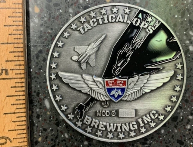 LARGE TACTICAL OPS Brewing Challenge Coin featuring 194th Fighter ...