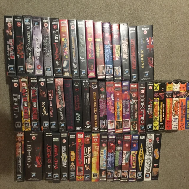 OVER 50 WRESTLING/MMA VHS Bundle Lot UFC ECW WWF WWE £100.00 - PicClick UK