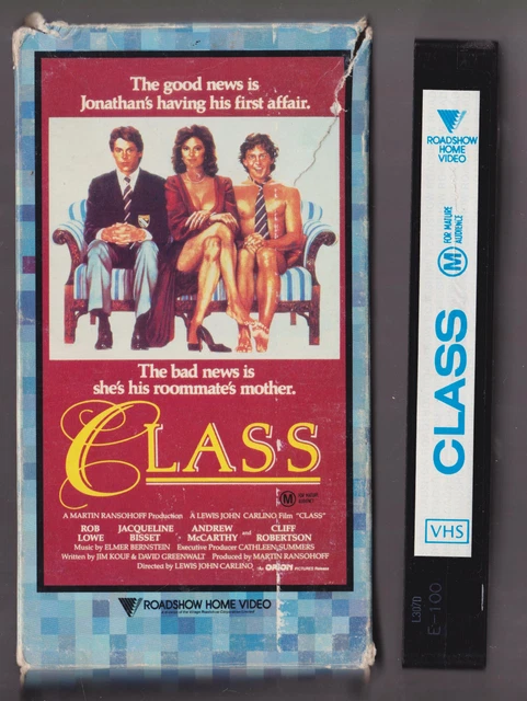 VINTAGE CARDBOARD VHS Video Tape 1980s "Class" rare $14.00 - PicClick AU