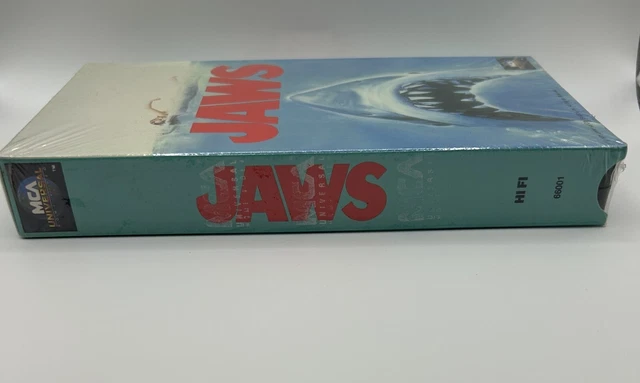 JAWS (VHS, 1991) Factory Sealed MCA Universal Watermarks Steven ...