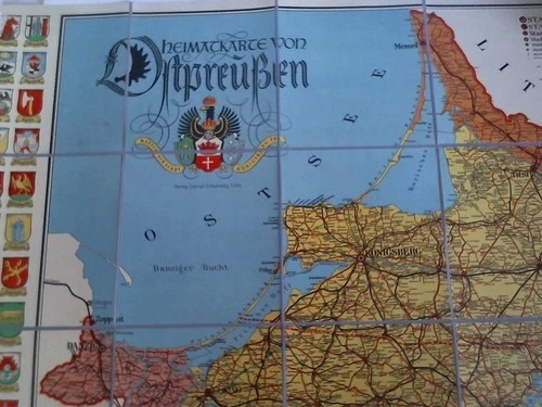 OSTPREUSSEN: HEIMATKARTE VON Ostpreußen EUR 16,90 - PicClick DE