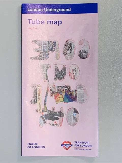 LONDON UNDERGROUND TUBE Map May 2023 - Pristine £1.25 - PicClick UK