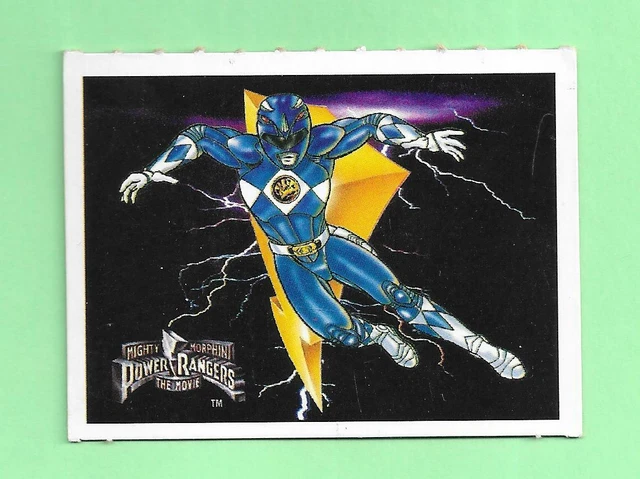 MIGHTY MORPHIN POWER Rangers MMPR 1995 Jell-O Card Blue Ranger Billy £8 ...