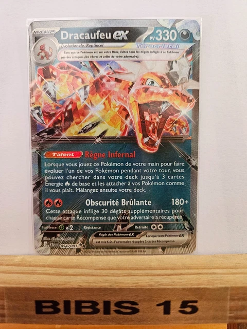 CARTE POKÉMON DRACAUFEU EX 054/091 DESTINEES DE PALDEA 4.5 FR NEUF EUR 5,00 - PicClick FR
