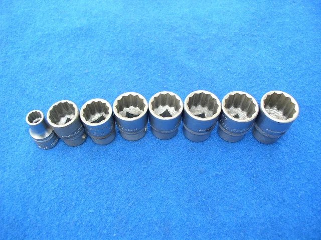 8 X HAZET "a" 900z Steckschlüssel-Einsatz Nuss 12 Kt. 10-24 mm 1/2" Antrieb EUR 34,90 - PicClick DE