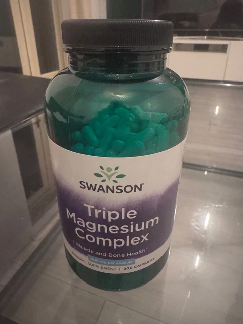SWANSON TRIPLE MAG Complex muscle/bone health supplement - 300 capsules ...