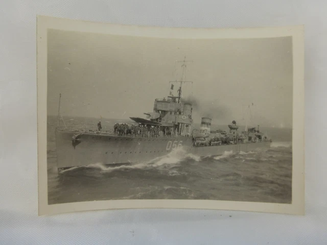 WW2 PHOTOGRAPH ROYAL Navy Destroyer HMS Wolfhound D56 £1.99 - PicClick UK