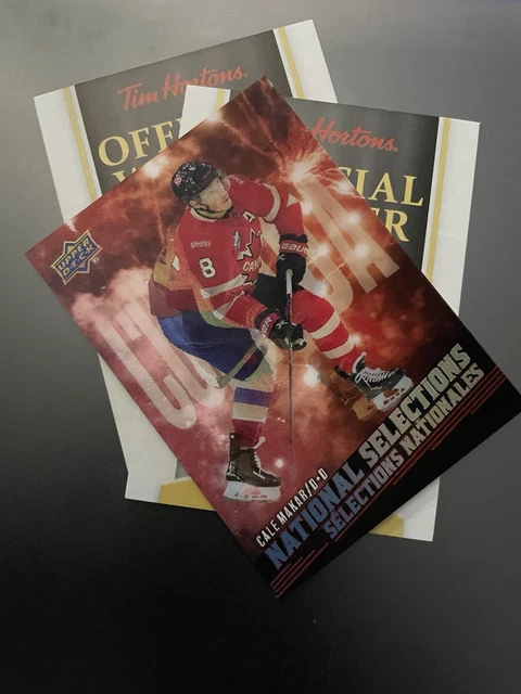 2025-26 UD TIM Hortons NATIONAL SELECTIONS CALE MAKAR Avalanche #NS-6 ...