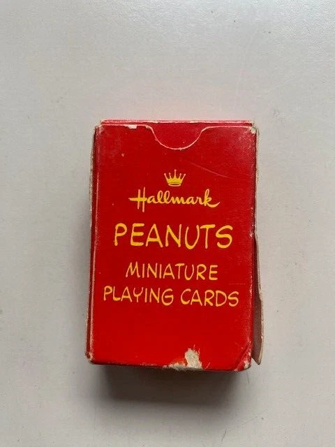 VINTAGE PEANUTS HALLMARK Mini Playing Cards - Snoopy - FULL DECK $9.25 ...