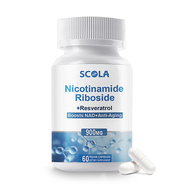 NICOTINAMIDE RIBOSIDE & Resveratrol 60 Capsules Certified DNA Repair ...