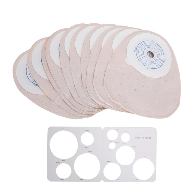 10 PZ SACCHETTI monouso per colostomia stomia ileostomia stomia stomia ...