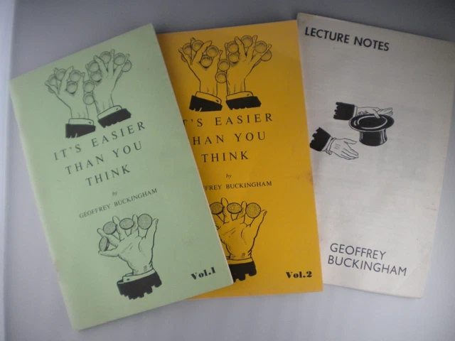 GEOFFREY BUCKINGHAM IT'S Easier Than You Think Vol 1-2 Magic + Lecture ...