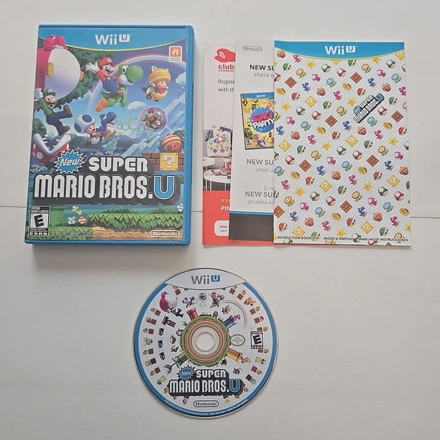 NEW SUPER MARIO Bros. U (Nintendo Wii U, 2012) Complete W/ Manual CIB ...