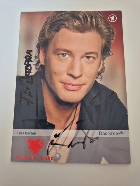 AUTOGRAMMKARTE VON LARS Korten ( Verbotene Liebe ) EUR 1,00 - PicClick DE