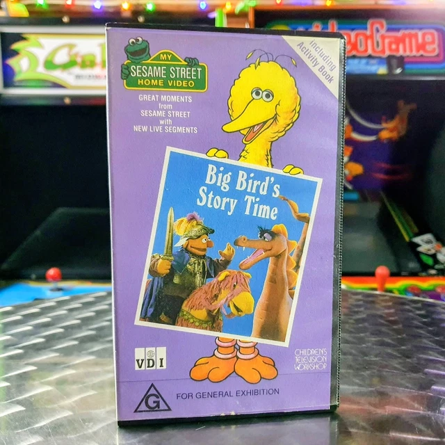 SESAME STREET HOME Video: Big Bird's Story Time - 1991 VHS Video Tape £ ...