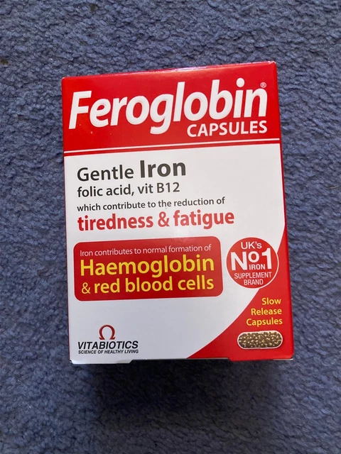 10 X BOXES 30 Capsules Vitabiotics Feroglobin Original Iron £42.30 ...