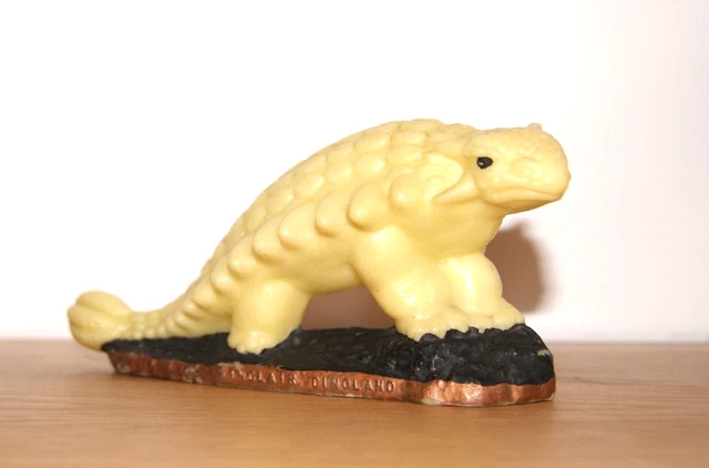 1960S SINCLAIR OIL Dinoland Ankylosaurus Figure Model Dinosaur Yellow £ ...