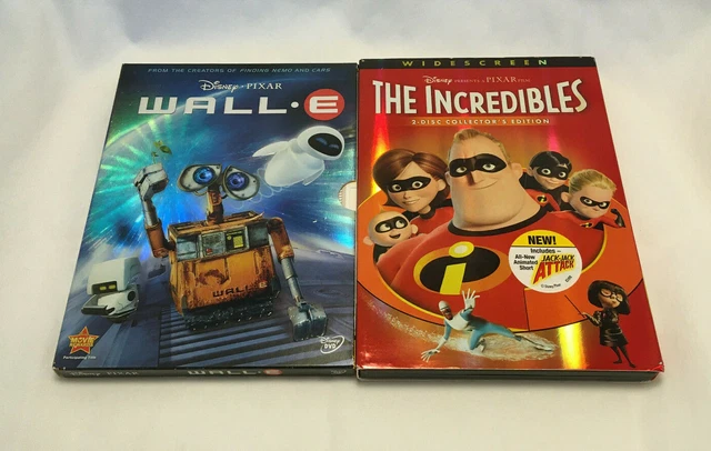 DISNEY PIXAR THE Incredibles & Walle DVD - Tested £9.35 - PicClick UK