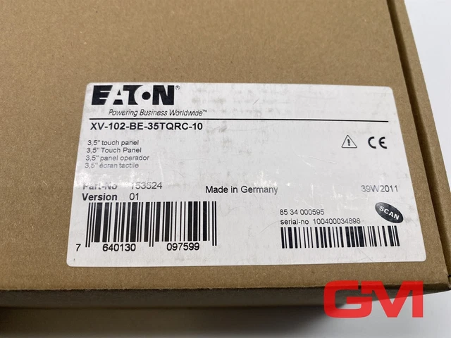 EATON CONTROL PANEL XV-102-BE-35TQRC-10 Touch 153524 24VDC 3,5 ...