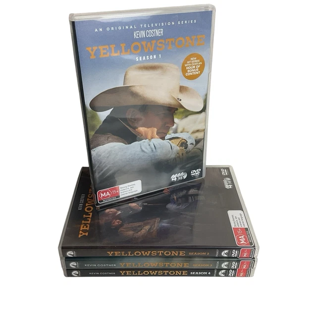 KEVIN COSTNER YELLOWSTONE Seasons 1-4 DVD Series 1 2 3 4 NTSC Free ...