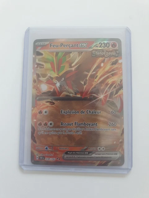 CARTE POKEMON - Forces Temporelles - Feu-Perçant EX 038/162 - NEUF EUR ...