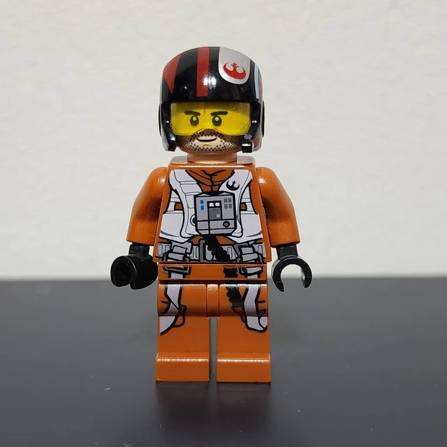 LEGO STAR WARS Minifigure sw0658 Poe Dameron (Pilot Jumpsuit, Helmet ...