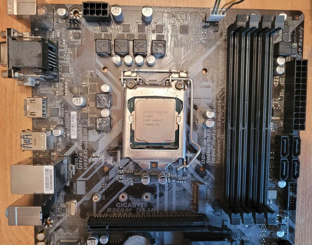 GIGABYTE B360M DS3H Motherboard with Intel i3-8100 3.60GHz processor £52.68 - PicClick UK