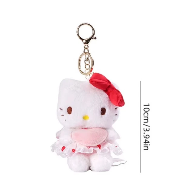 HELLO KITTY ANGEL With Heart Plush Keychain Sanrio Manga Anime New £17. ...