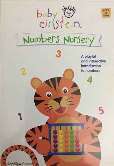 BABY EINSTEIN NUMBERS Nursery Discovering 1 Through 5-DVD-TESTED-RARE ...