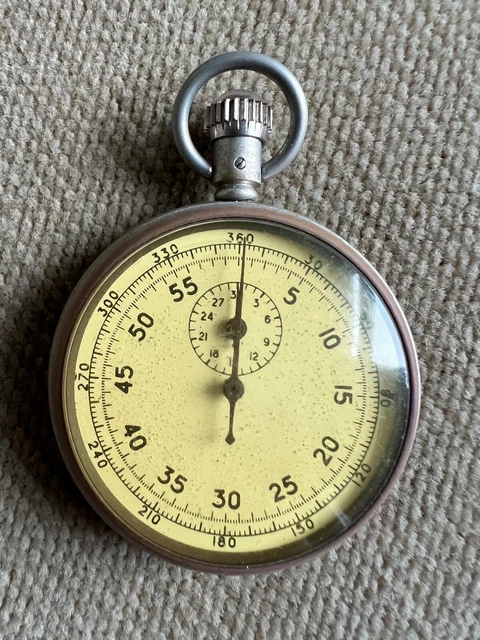 ANTIKE STOPPUHR WW2 Britisch RAF issue Stopwatch 30 MIN - 51 mm ca ...