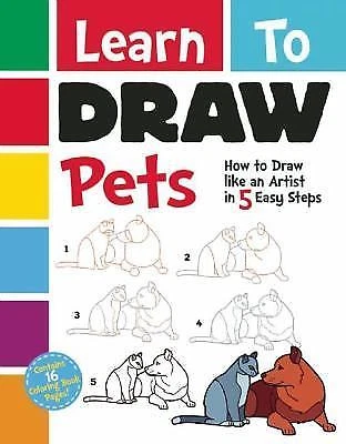 LEARN TO DRAW Pets: How to Draw like an Artist in 5 Easy Steps by ...