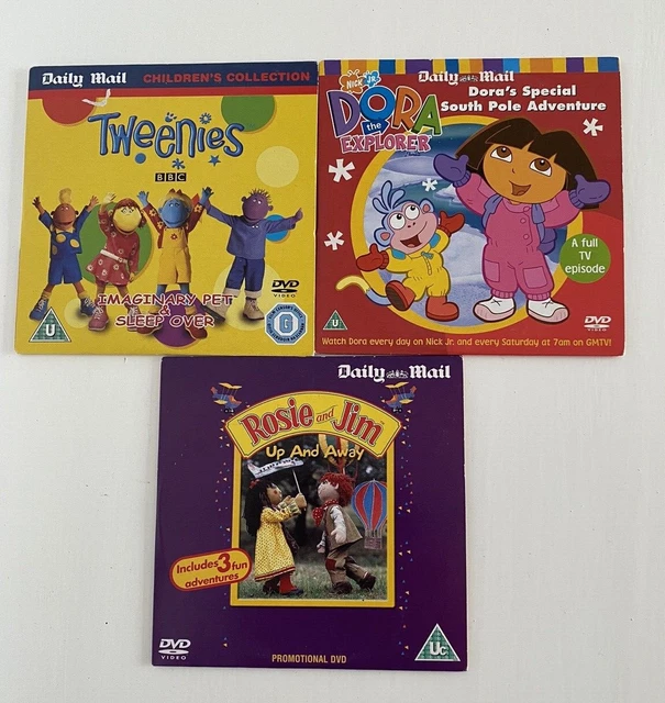 ROSIE AND JIM - Tweenies and Dora DAILY MAIL PROMO DVD Video 3 ...