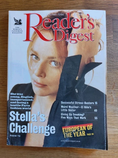 MAGAZINE - READER'S Digest Magazine January 1999 Stella McCartney Cover ...