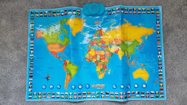 INTERACTIVE MAP, MY World, BEST LEARNING I-Poster, Educational Talking ...