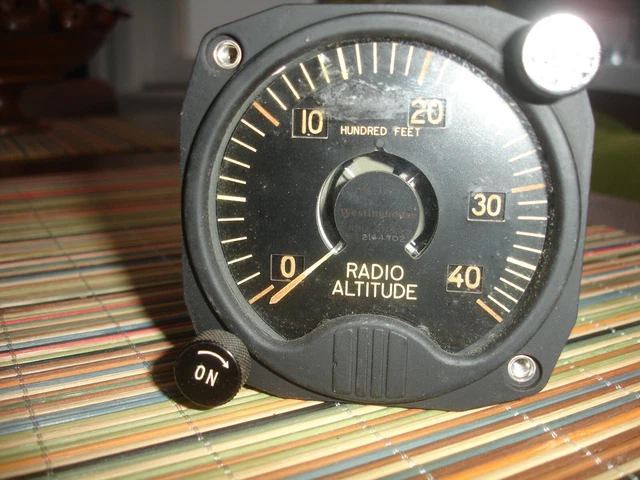 RADIO ALTITUDE INDICATOR Gauge ID-14/APN-1 Vintage WWII USAF ...